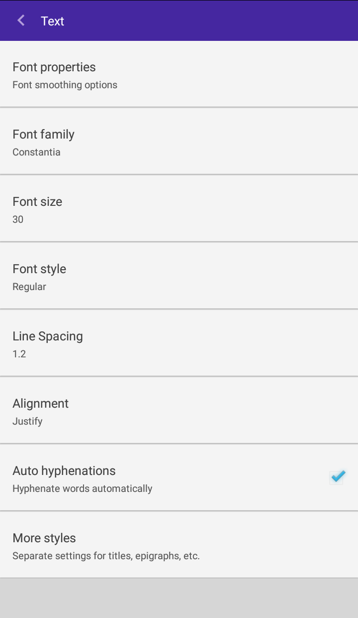 FullReader, a free e-book reader for Android
